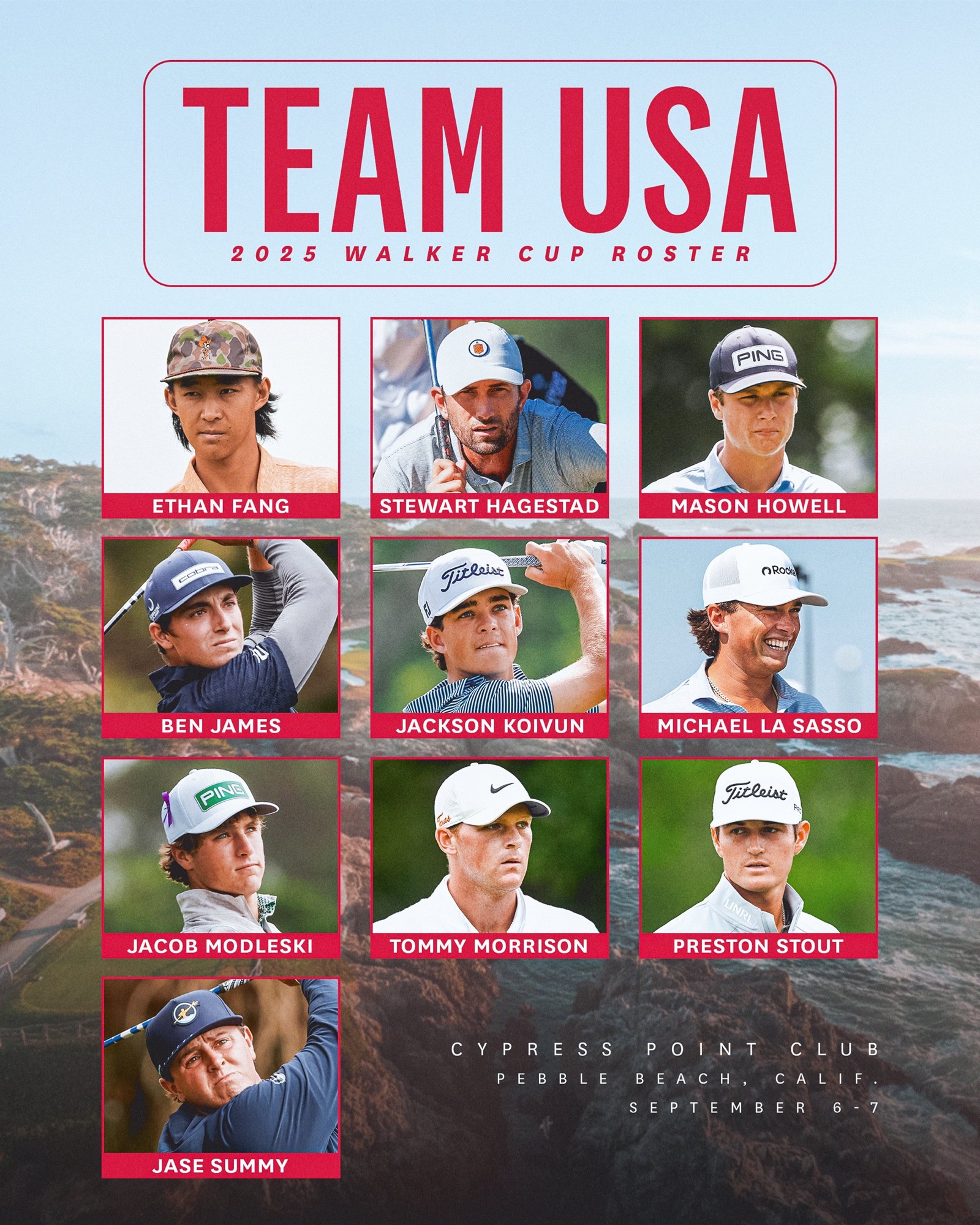 Golf Business News - Teams announced for 50th Walker Cup