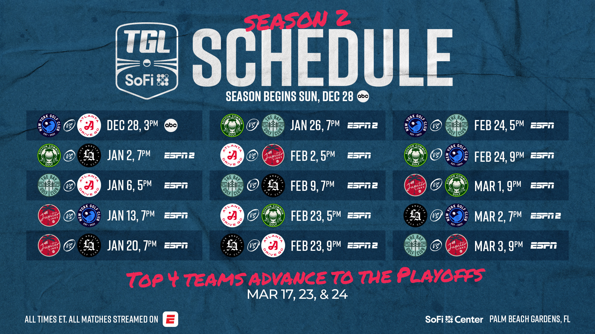 Golf Business News - TGL unveils Season 2 event schedule